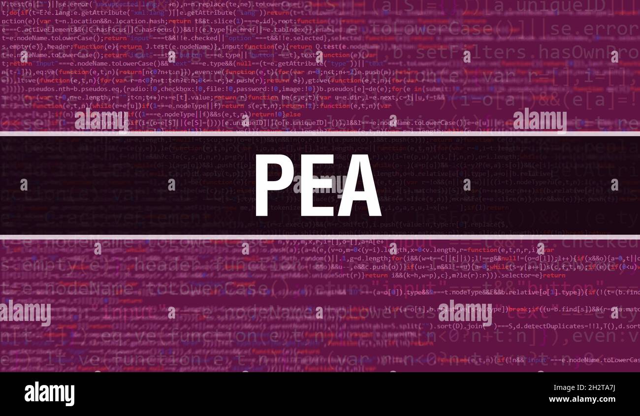 PEA with Digital java code text. PEA and Computer software coding ...