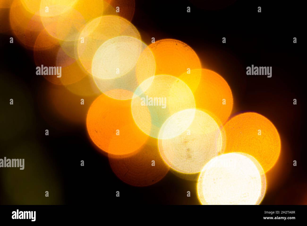 Orange bokey and black background Stock Photo - Alamy