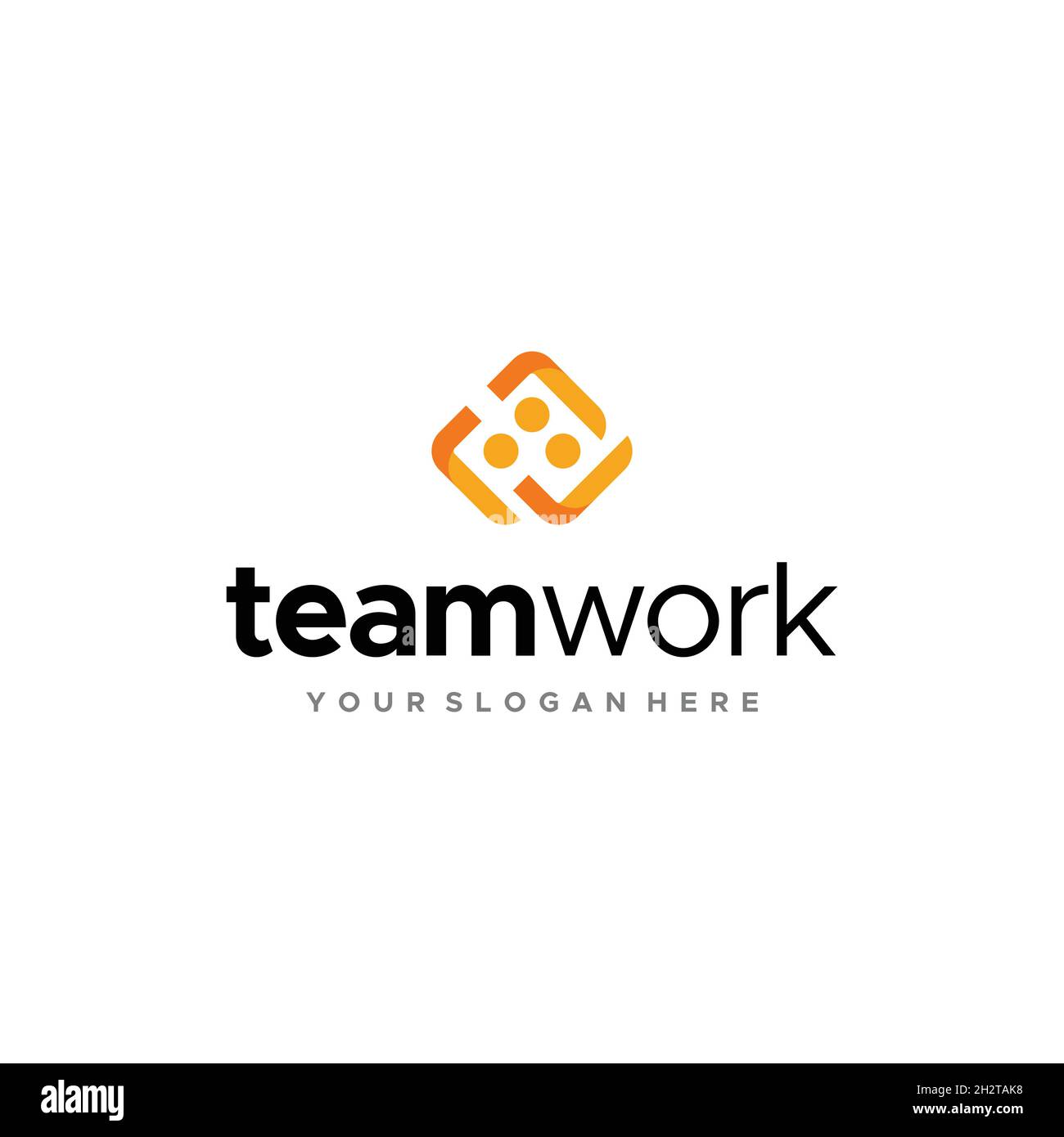 minimalist colourfull people circle Logo design Stock Vector Image ...