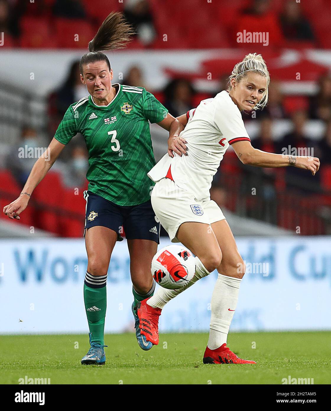 London, England, 23rd October 2021. Rachel Daly of England and Demi ...