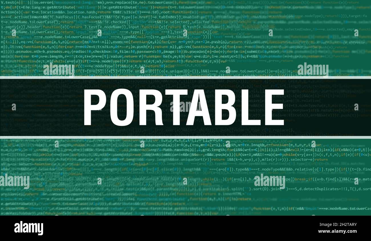 PortablE concept with Random Parts of Program Code. PortablE with ...