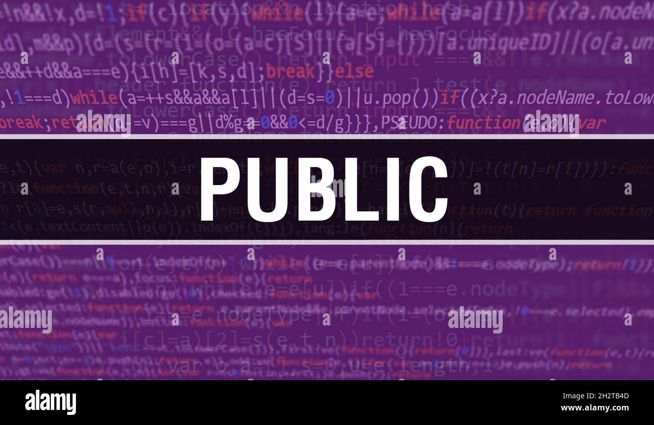 Public Concept Illustration Using Code For Developing Programs And App Public Website Code With 9287