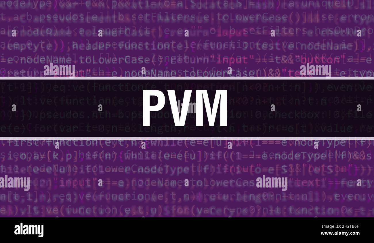 Pvm With Binary Code Digital Technology Background Abstract Background