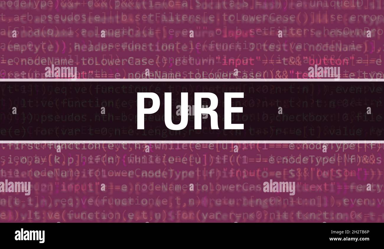 Pure with Binary code digital technology background. Abstract ...