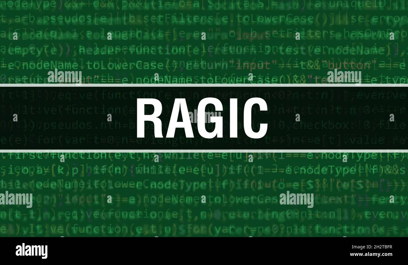 Ragic with Binary code digital technology background. Abstract ...