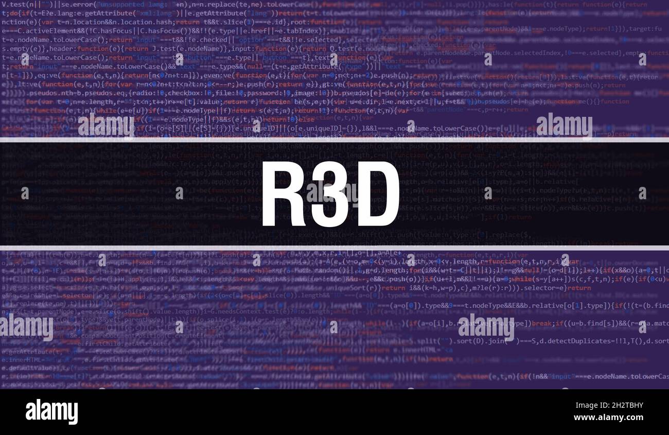 R3D concept with Random Parts of Program Code. R3D with Programming ...