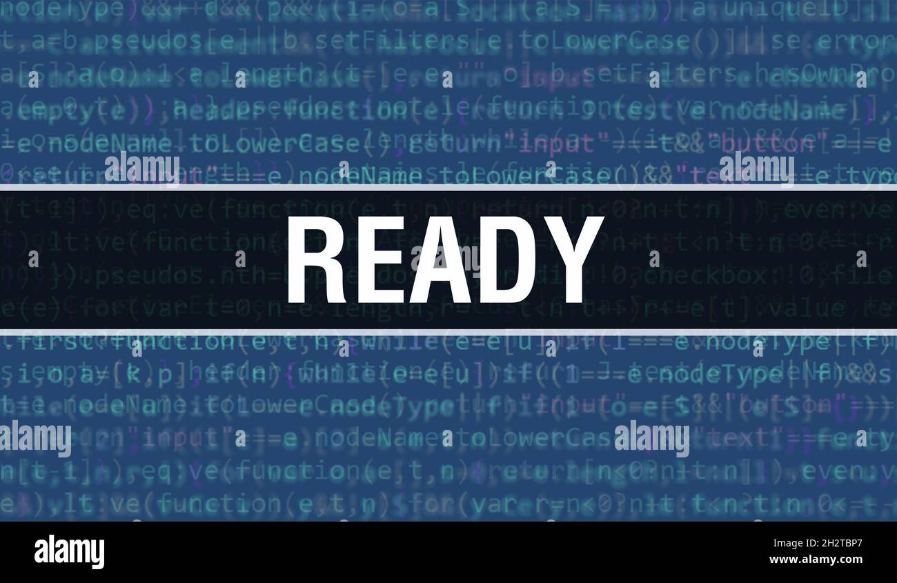 ready with Binary code digital technology background. Abstract background with program code and ...