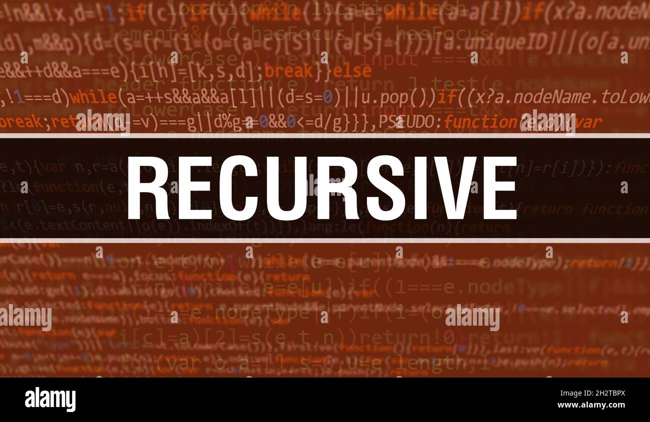 Recursive concept illustration using code for developing programs and ...