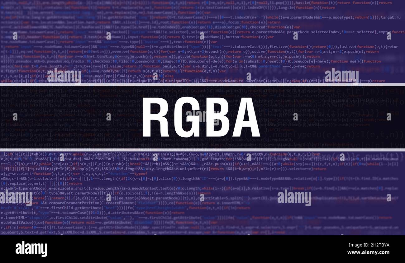 RGBA with Abstract Technology Binary code Background.Digital binary ...