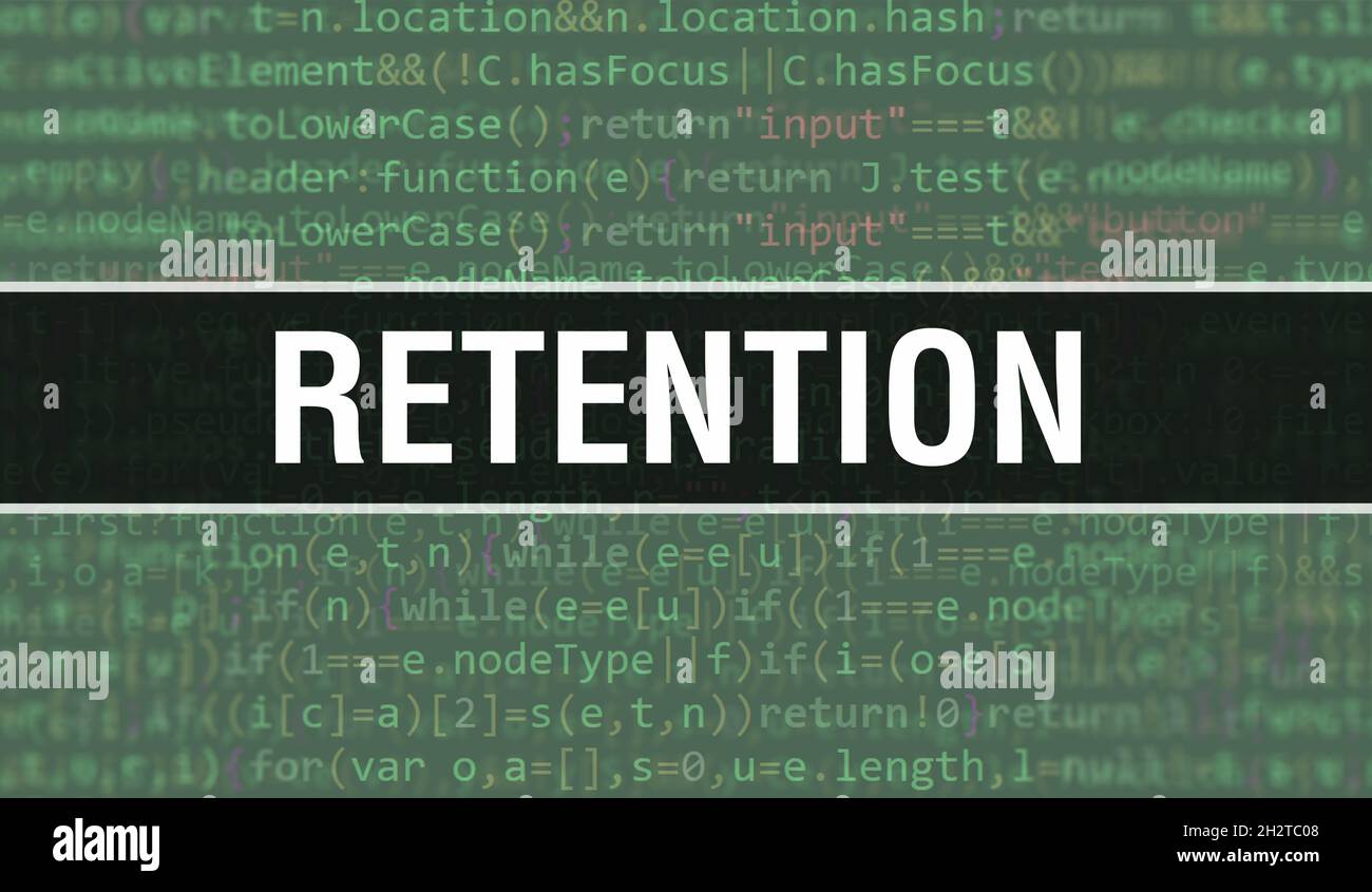 Retention concept with Random Parts of Program Code.Retention text ...