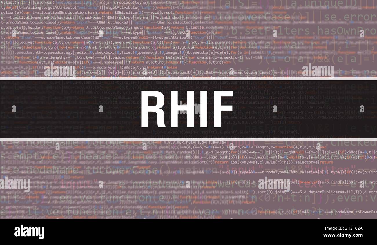 RHIF with Digital java code text. RHIF and Computer software coding ...