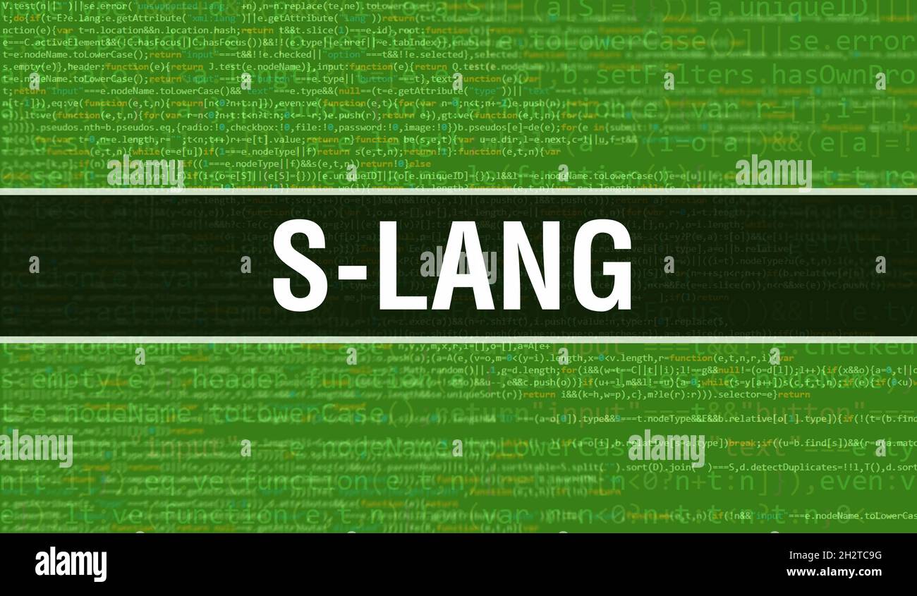 S-Lang with Digital java code text. S-Lang and Computer software coding ...