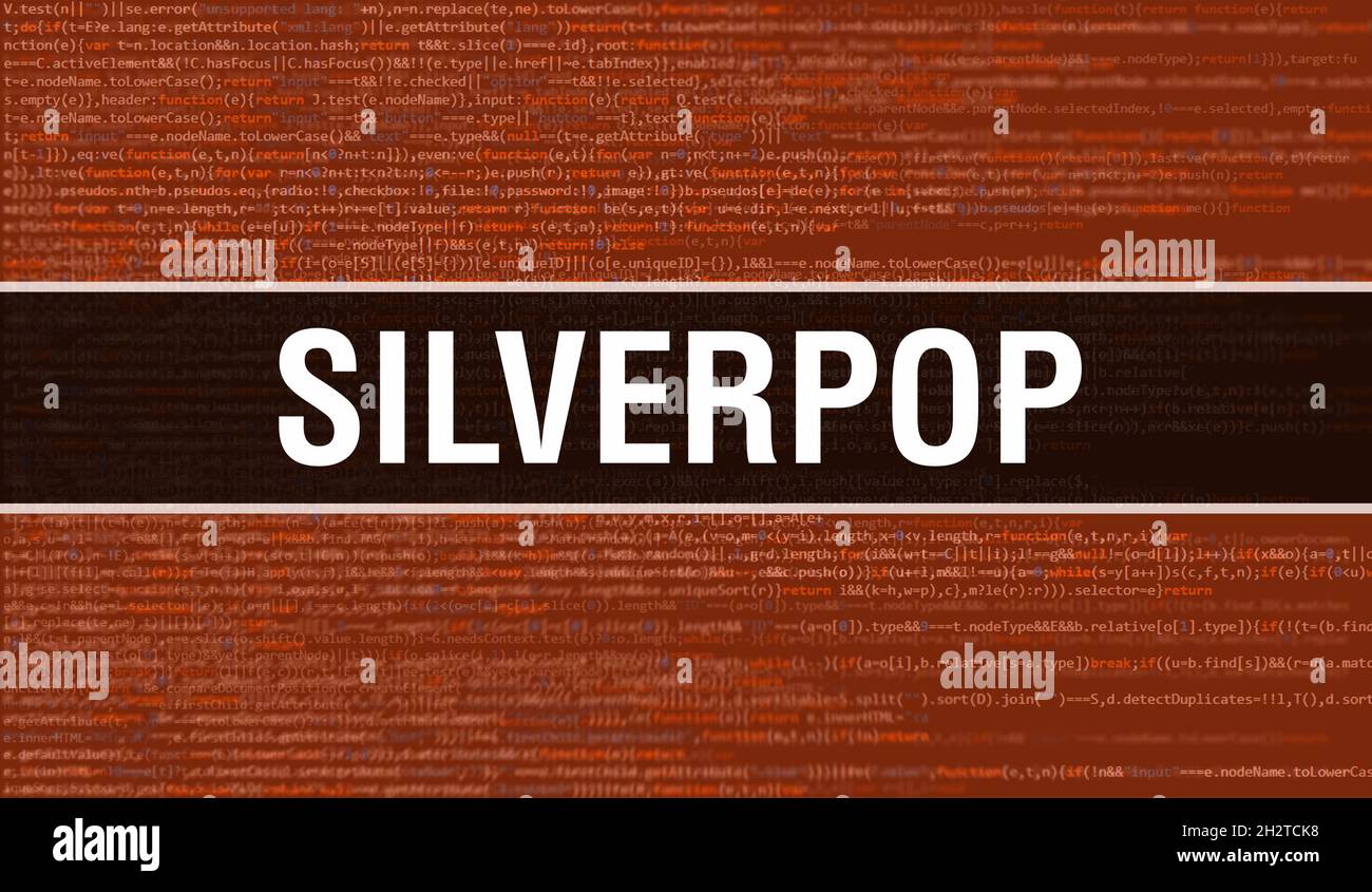 Silverpop concept with Random Parts of Program Code. Silverpop with ...