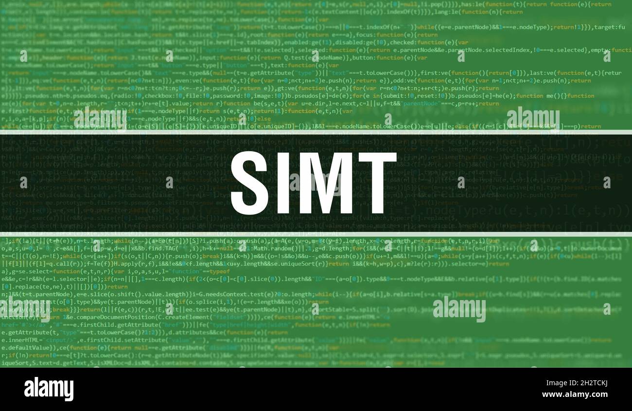 SIMT with Abstract Technology Binary code Background.Digital binary ...