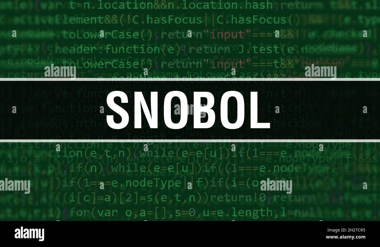 SNOBOL concept with Random Parts of Program Code.SNOBOL text written on ... SNOBOL concept with Random Parts of Program Code.SNOBOL text written on ...