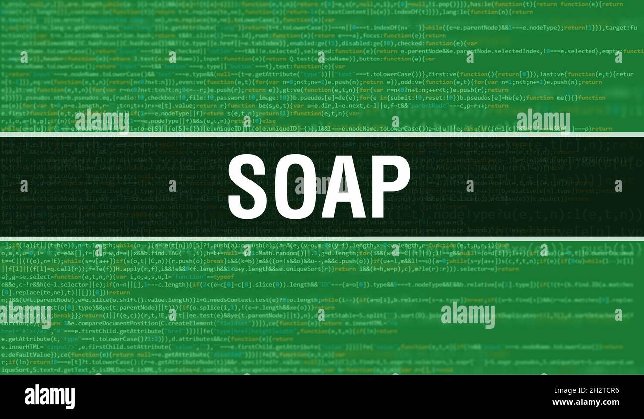 Soap With Abstract Technology Binary Code Backgrounddigital Binary Data And Secure Data Concept