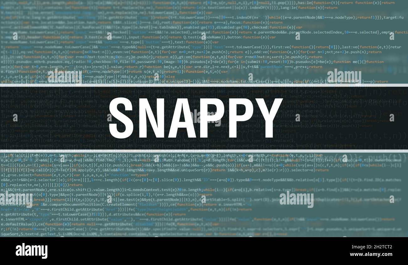 Snappy with Abstract Technology Binary code Background.Digital binary ...