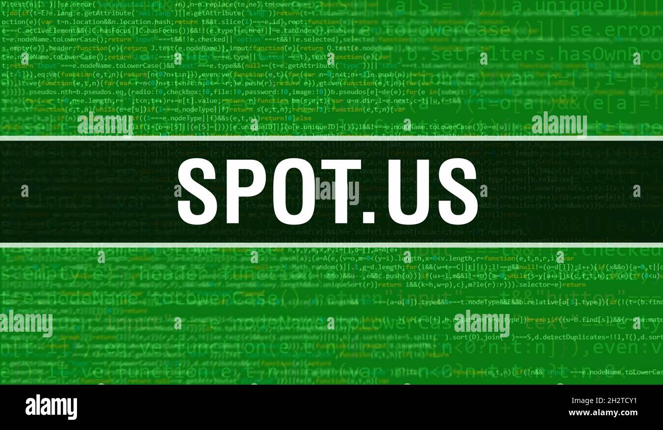 Spot.us with Digital java code text. Spot.us and Computer software ...