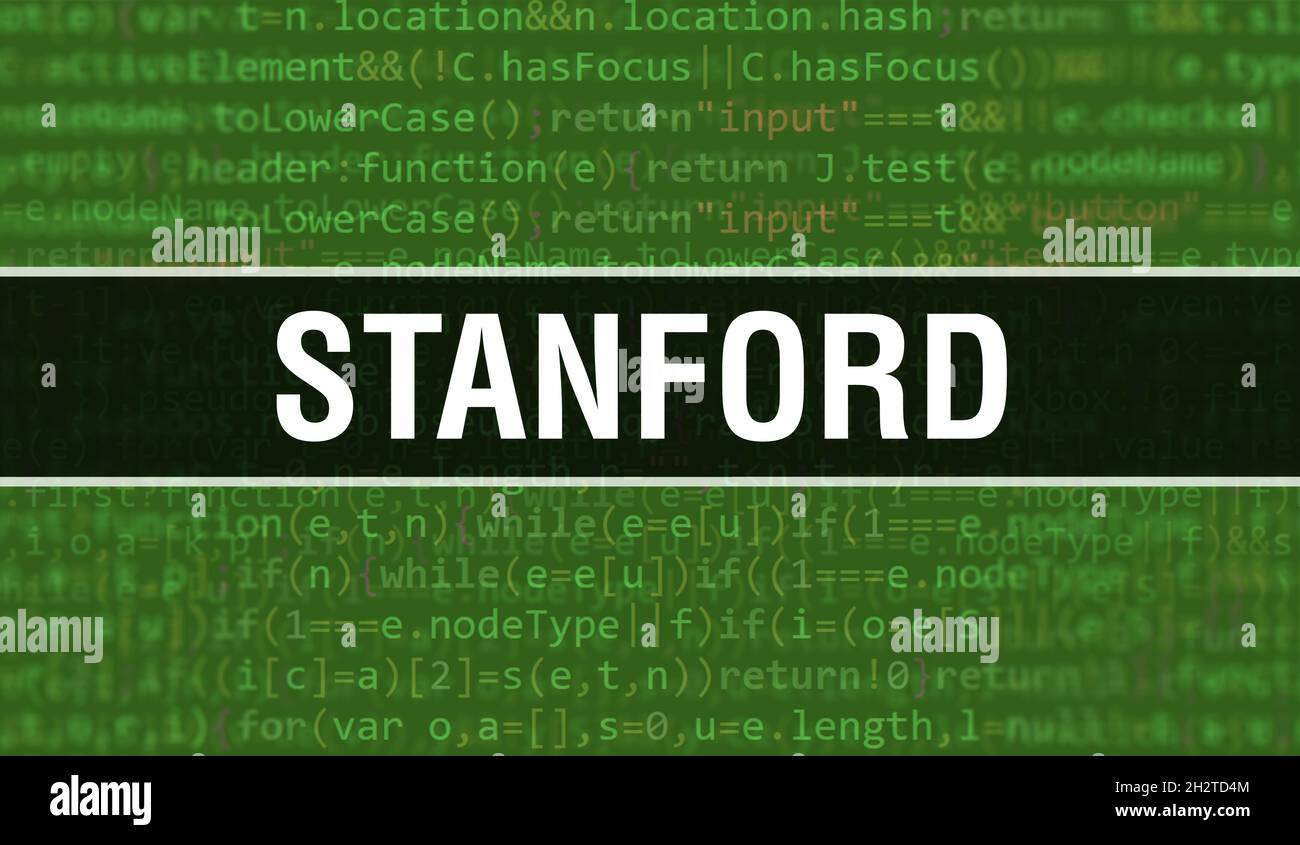 Stanford concept with Random Parts of Program Code.Stanford text ...