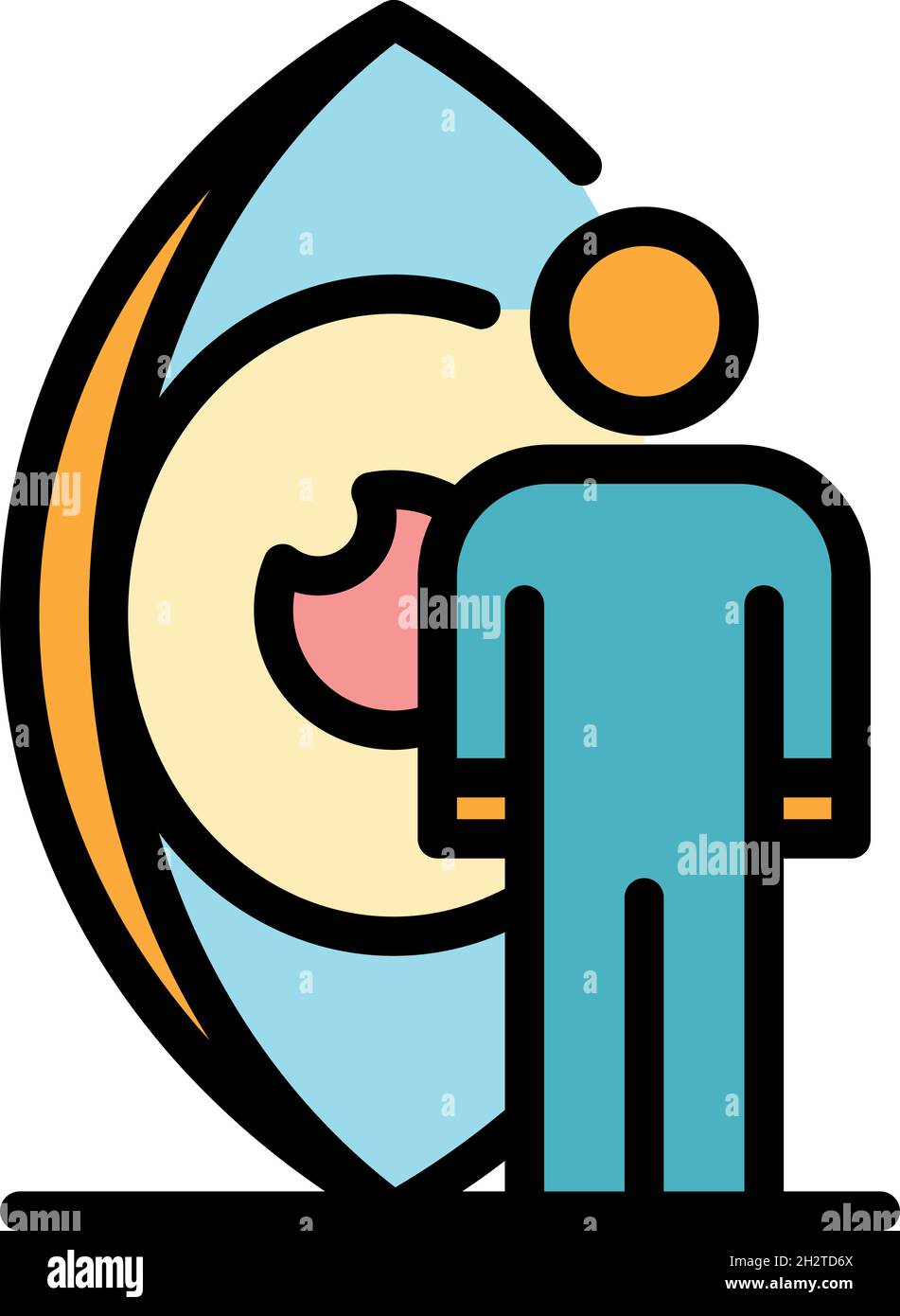 Logic life skills icon. Outline logic life skills vector icon color ...