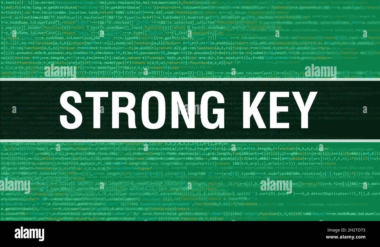 Strong key concept with Random Parts of Program Code. Strong key with ...