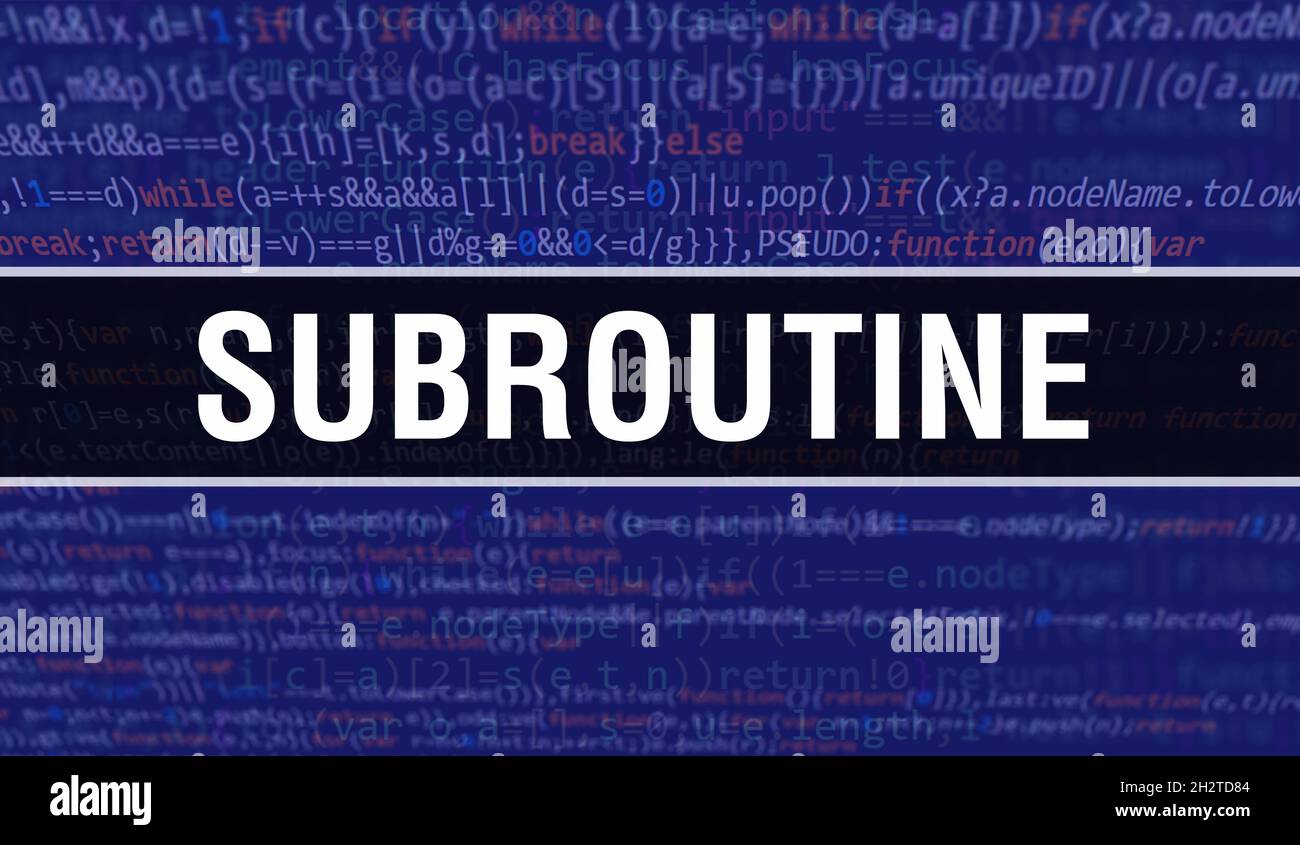 Subroutine image hi-res stock photography and images - Alamy