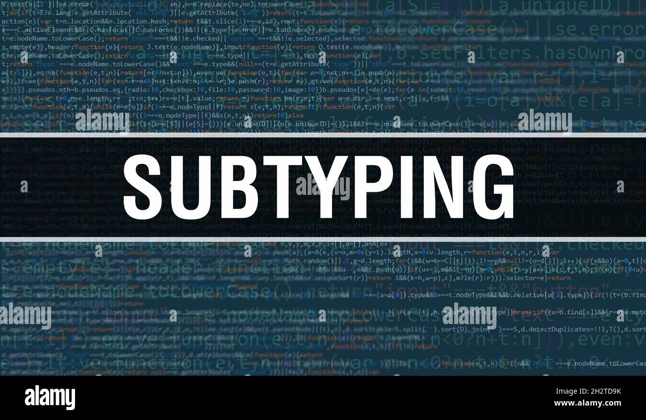 Subtyping hi-res stock photography and images - Alamy