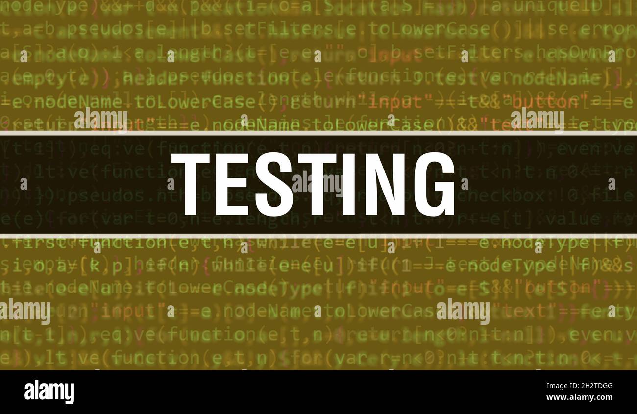 Testing With Digital Java Code Text Testing And Computer Software Coding Vector Concept
