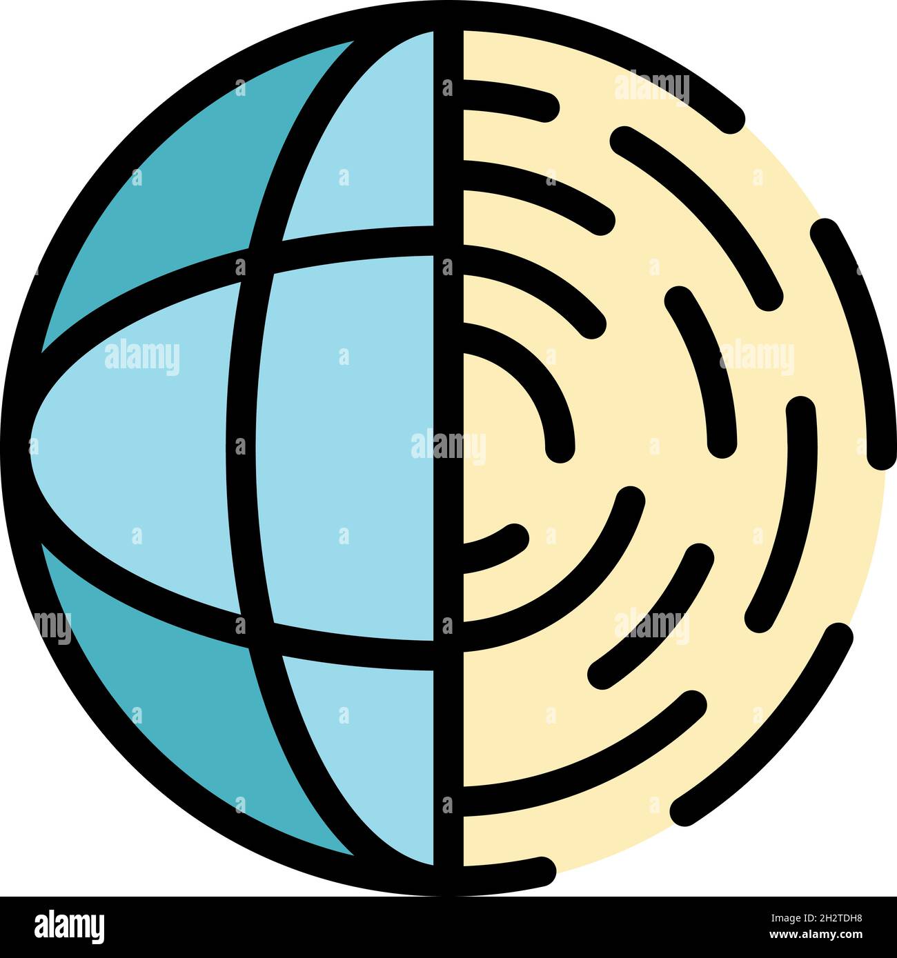 Positive global life skills icon. Outline positive global life skills ...