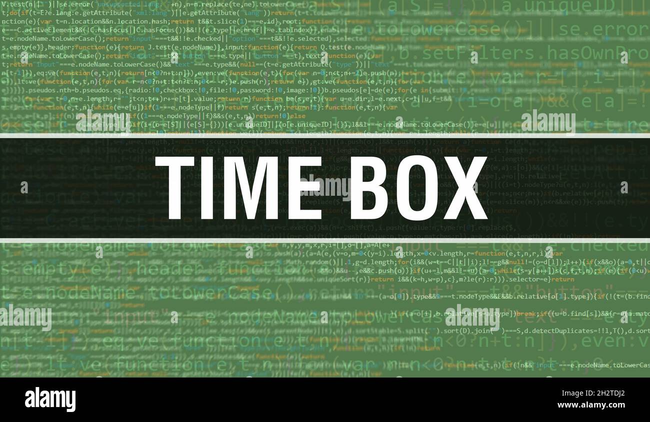 Time Box concept with Random Parts of Program Code. Time Box with ...