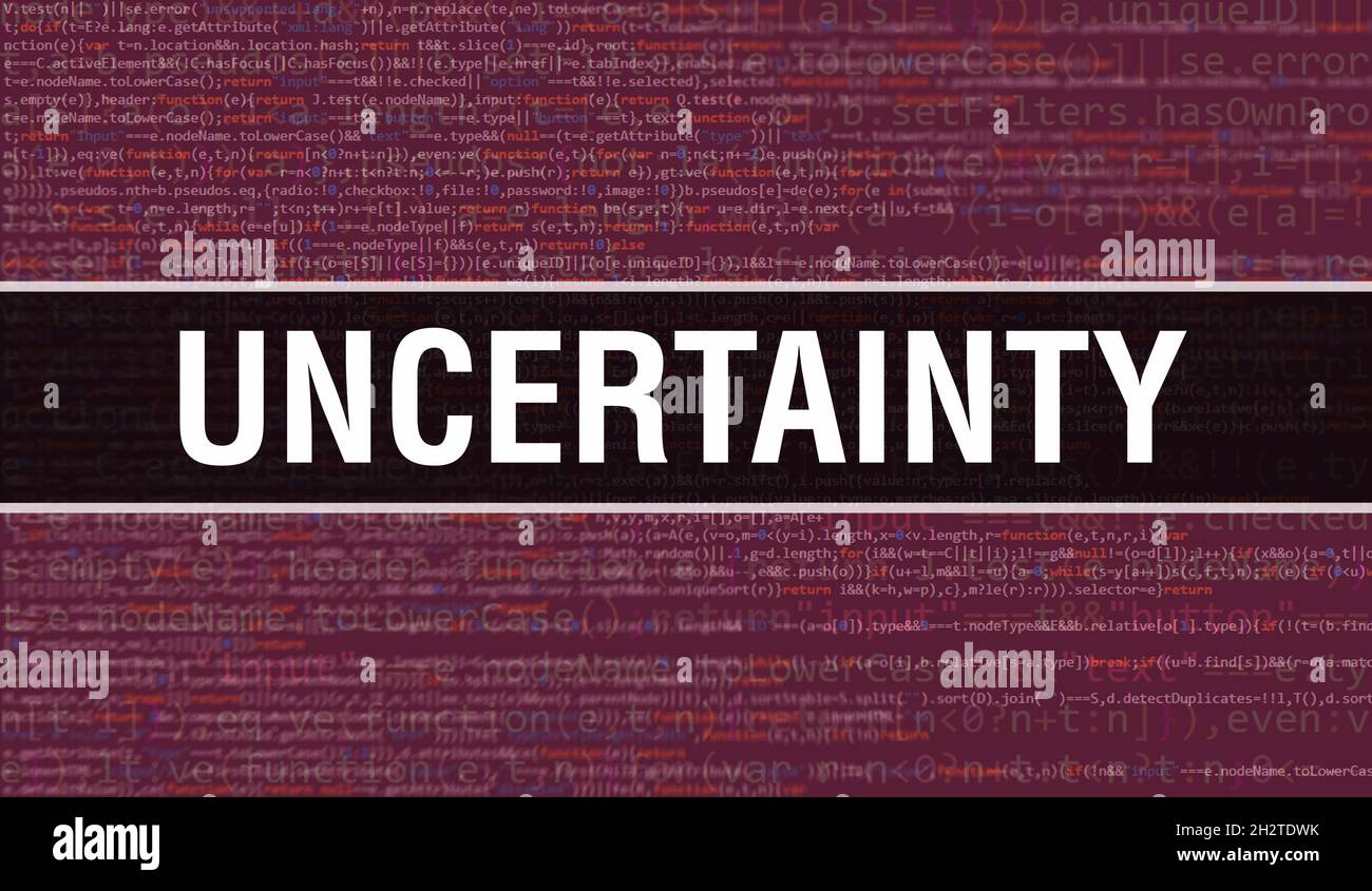 uncertainty concept with Random Parts of Program Code. uncertainty with ...