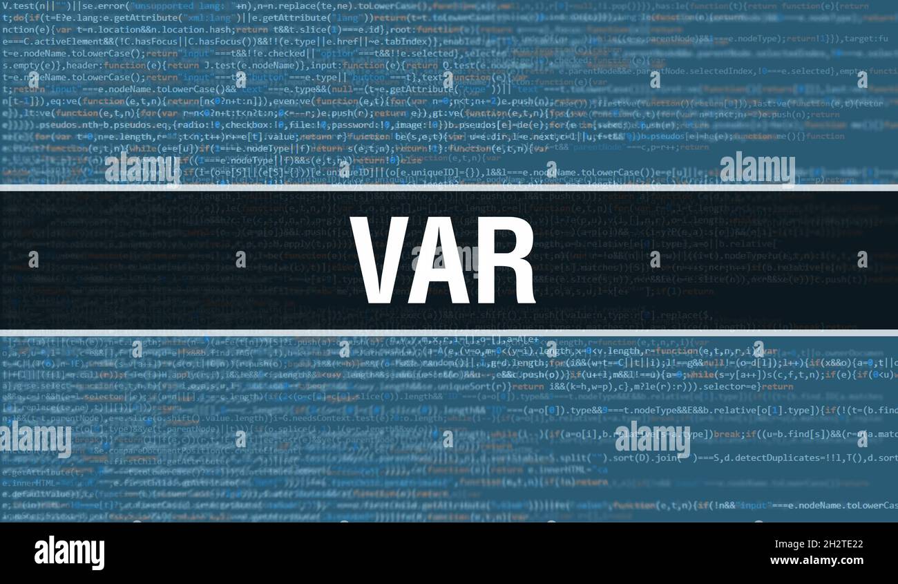 Var with Abstract Technology Binary code Background.Digital binary data ...