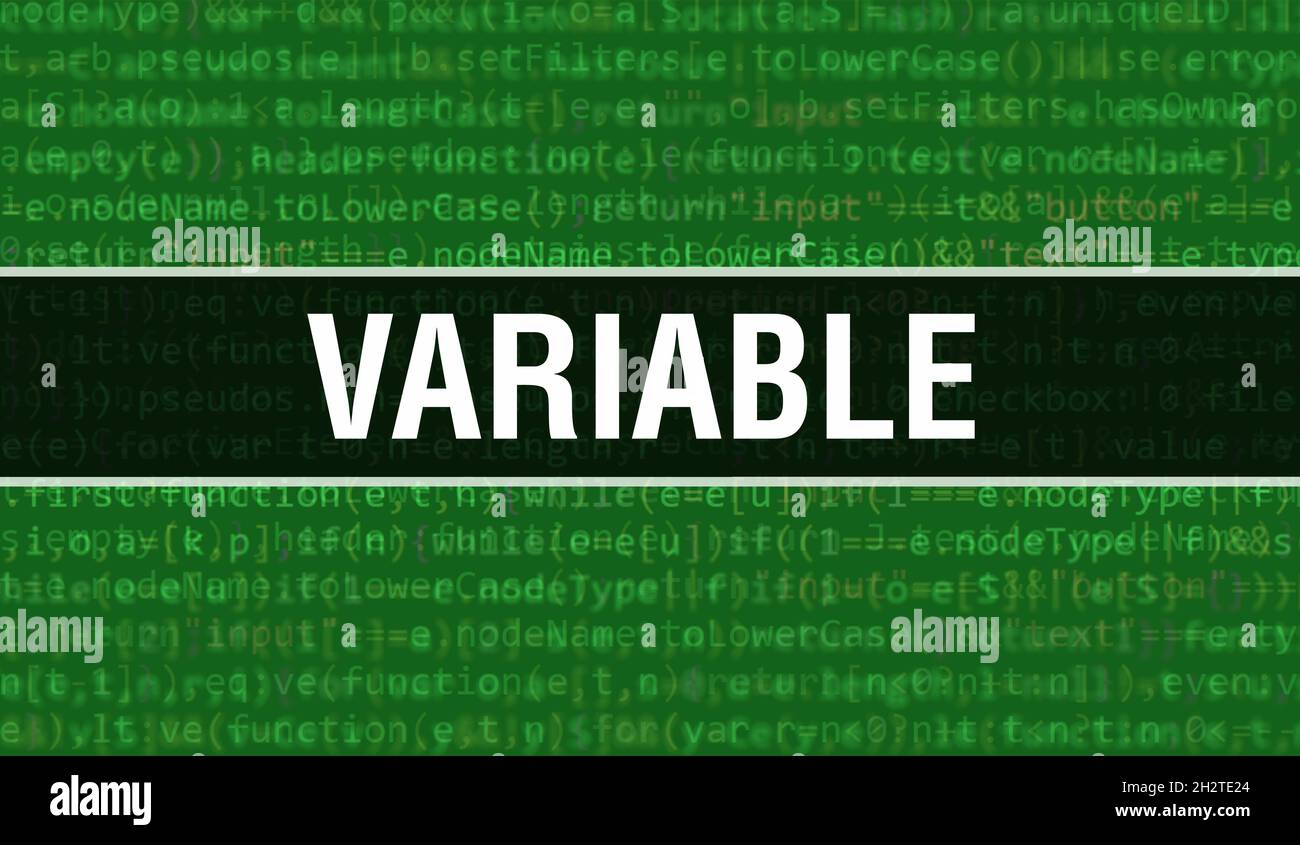 Variable with Digital java code text. Variable and Computer software ...