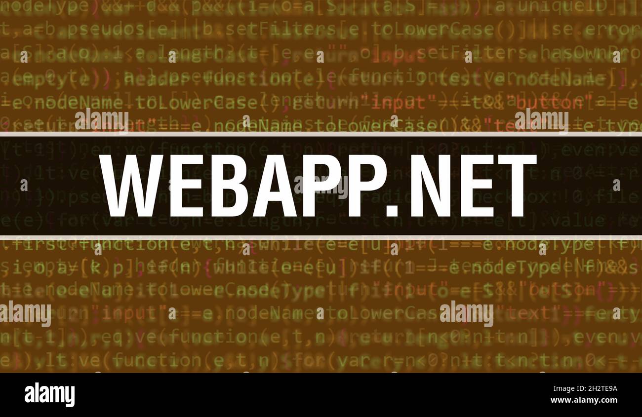 WebApp.Net with Digital java code text. WebApp.Net and Computer ...