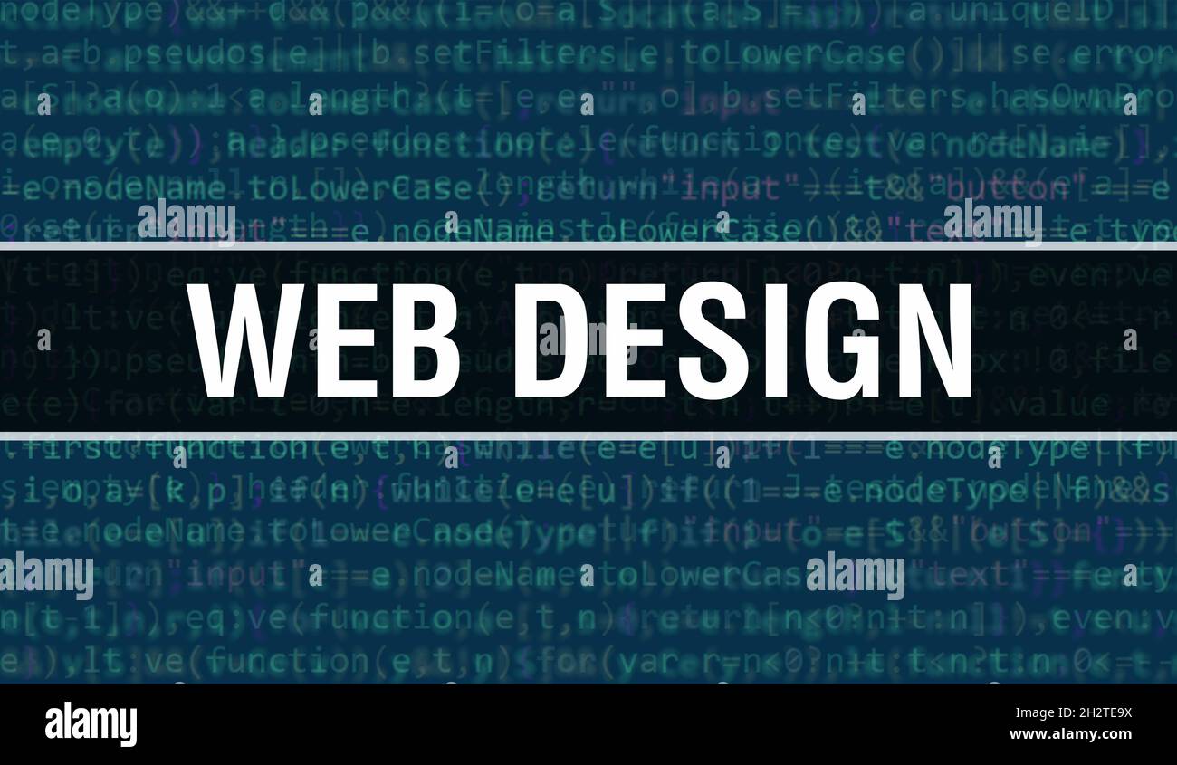web design with Digital java code text. web design and Computer ...