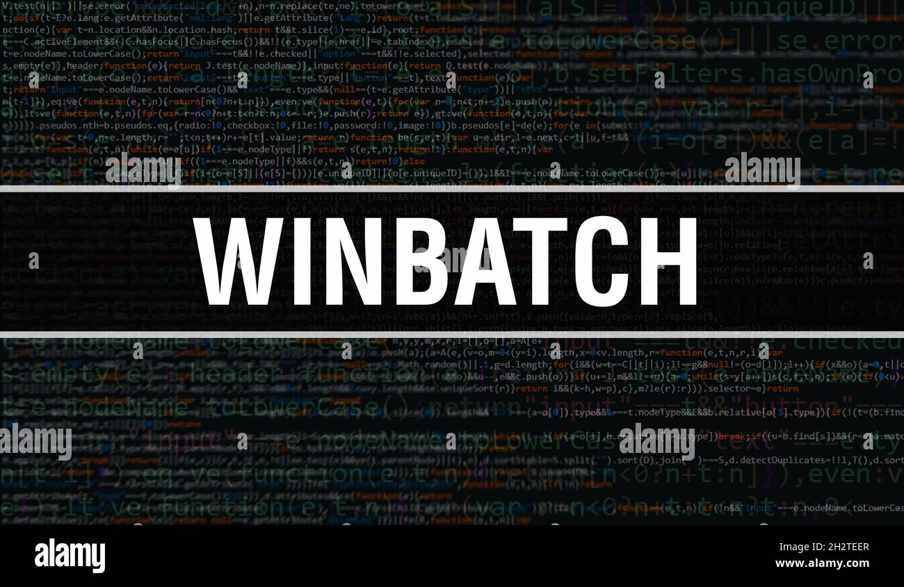 Winbatch text hi-res stock photography and images - Alamy