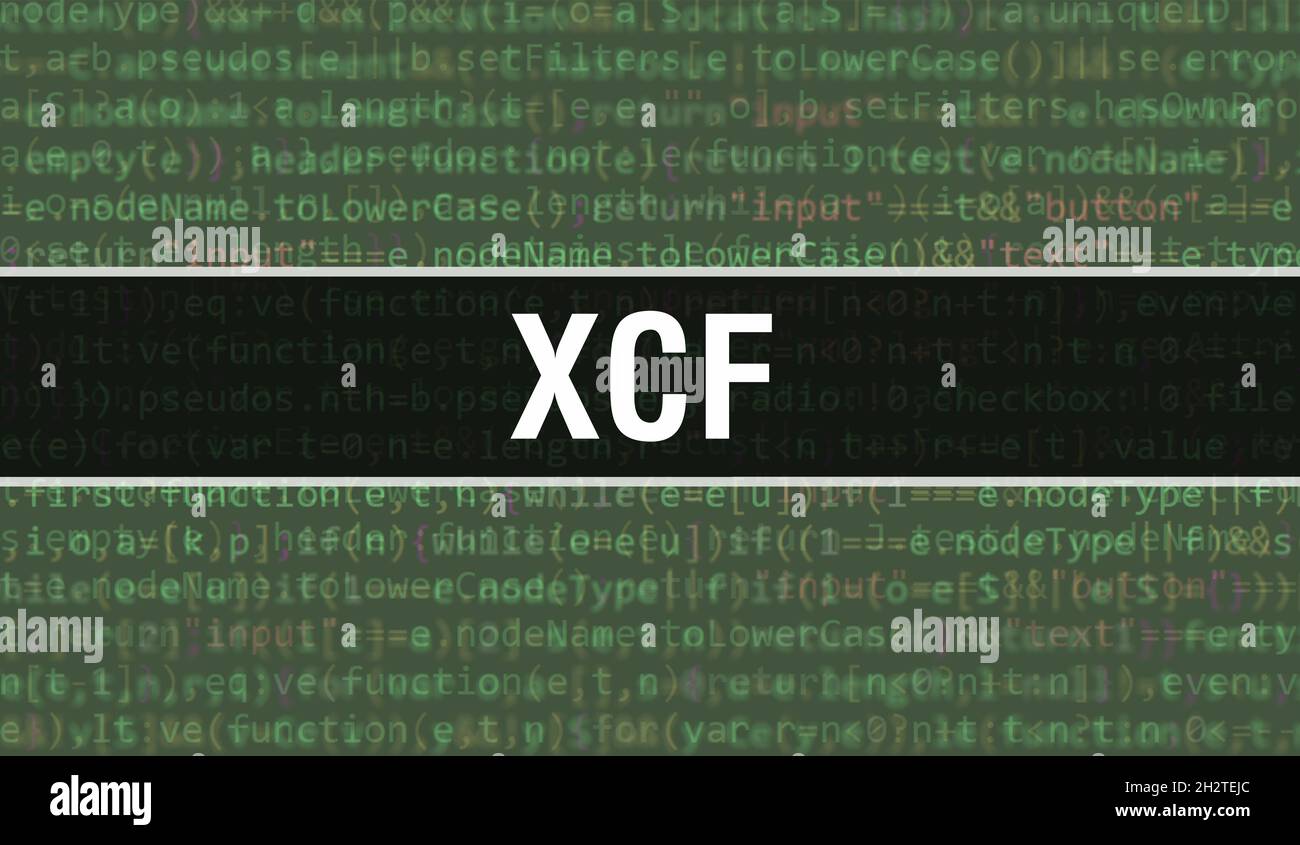 Xcf Concept With Random Parts Of Program Code Xcf With Programming Code Abstract Technology
