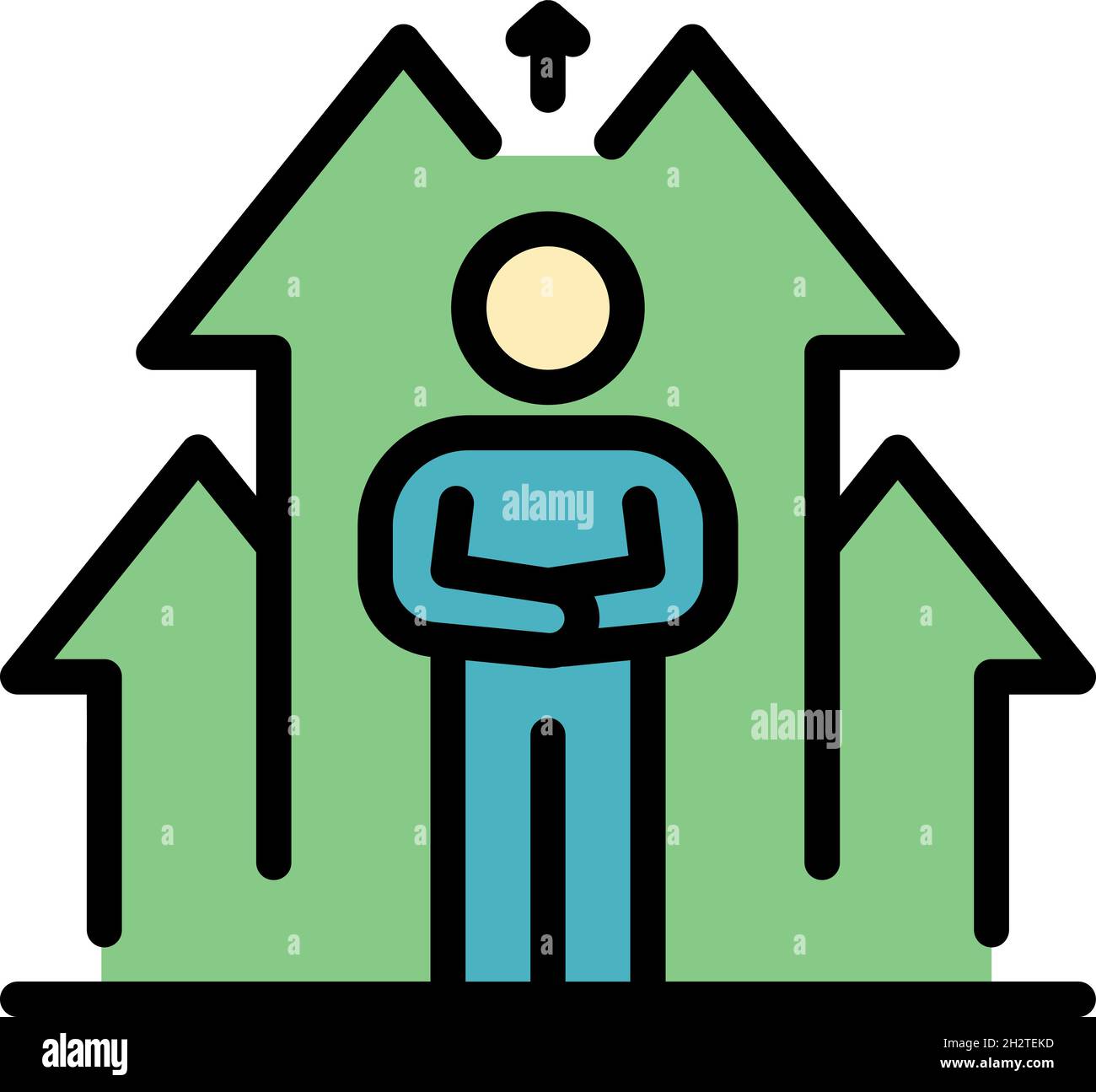 Developer life skill icon. Outline developer life skill vector icon ...