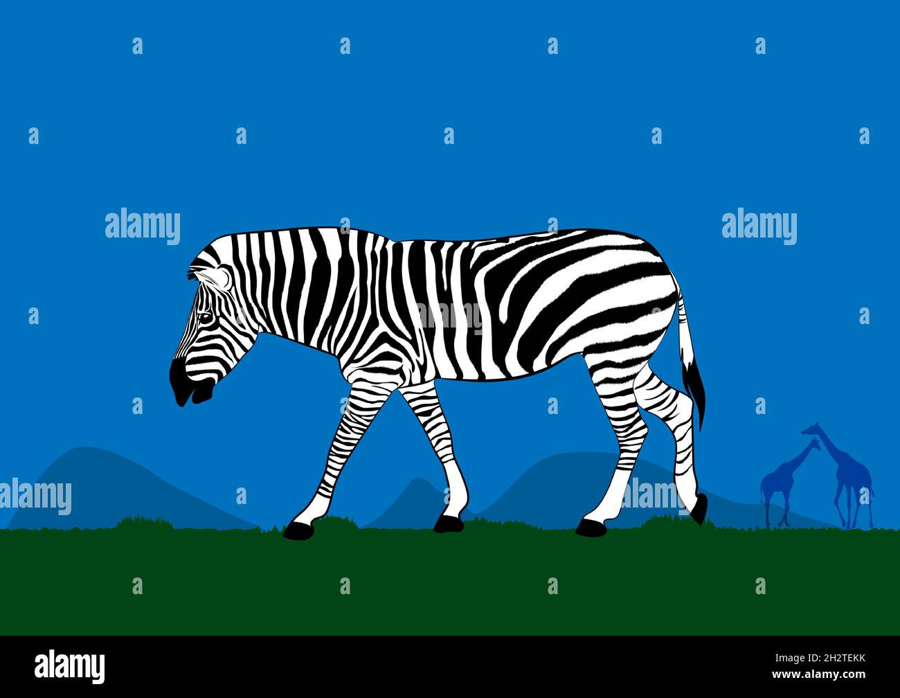 Walking on wild forest Stock Vector Images - Alamy