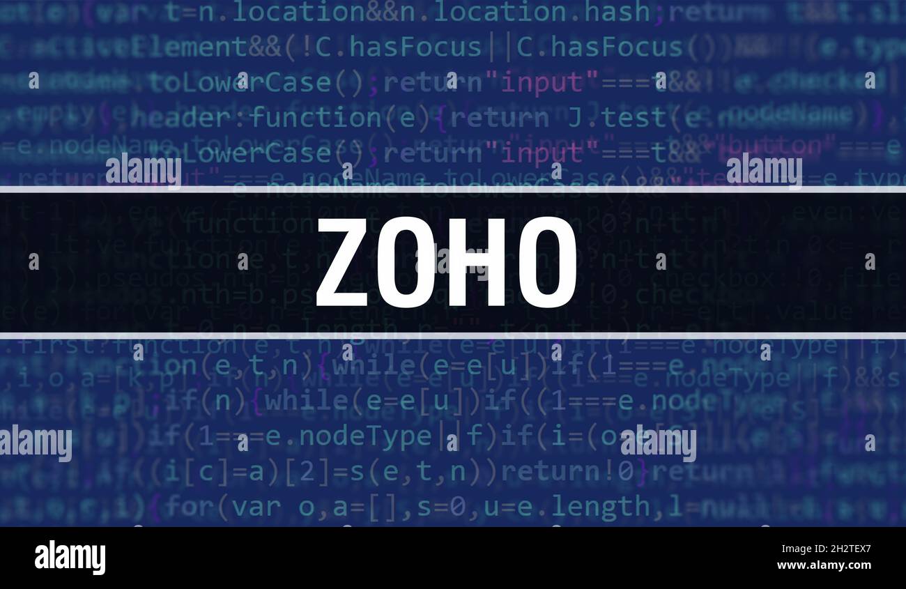 Zoho Concept With Random Parts Of Program Code Zoho With Programming