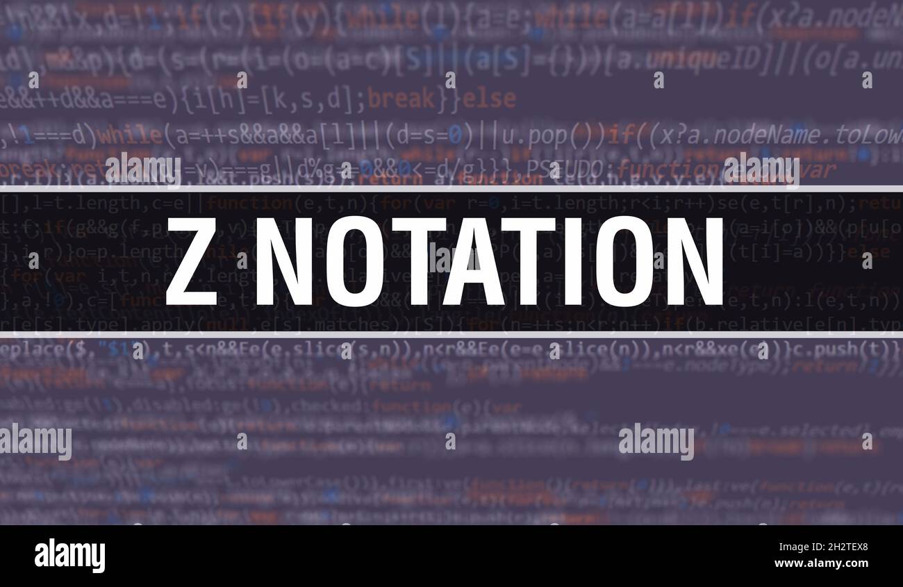 Z notation text hi-res stock photography and images - Alamy