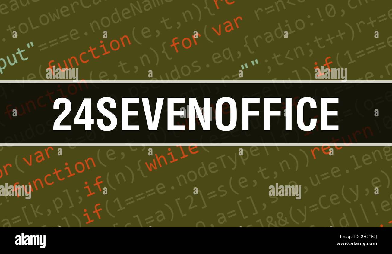 24SevenOffice concept with Random Parts of Program Code. 24SevenOffice ...