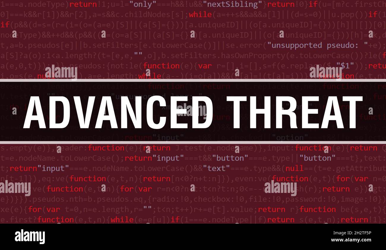 advanced threat with Abstract Technology Binary code Background.Digital ...