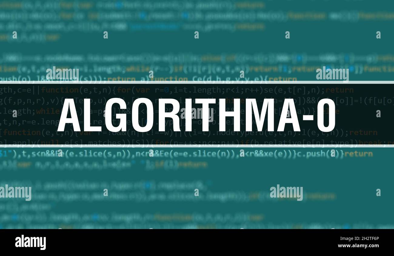 Algorithma 0 Text Written On Programming Code Abstract Technology Background Of Software