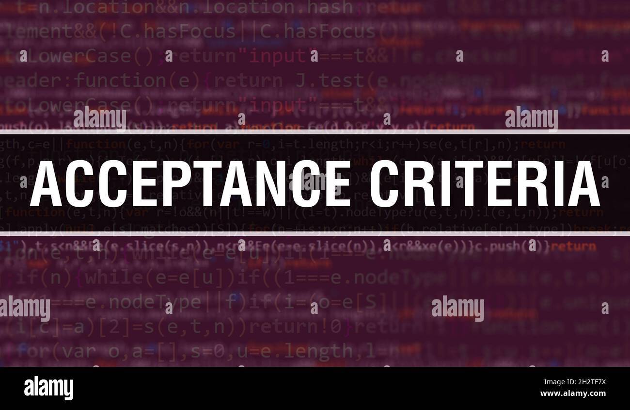 Acceptance Criteria with Digital java code text. Acceptance Criteria ...