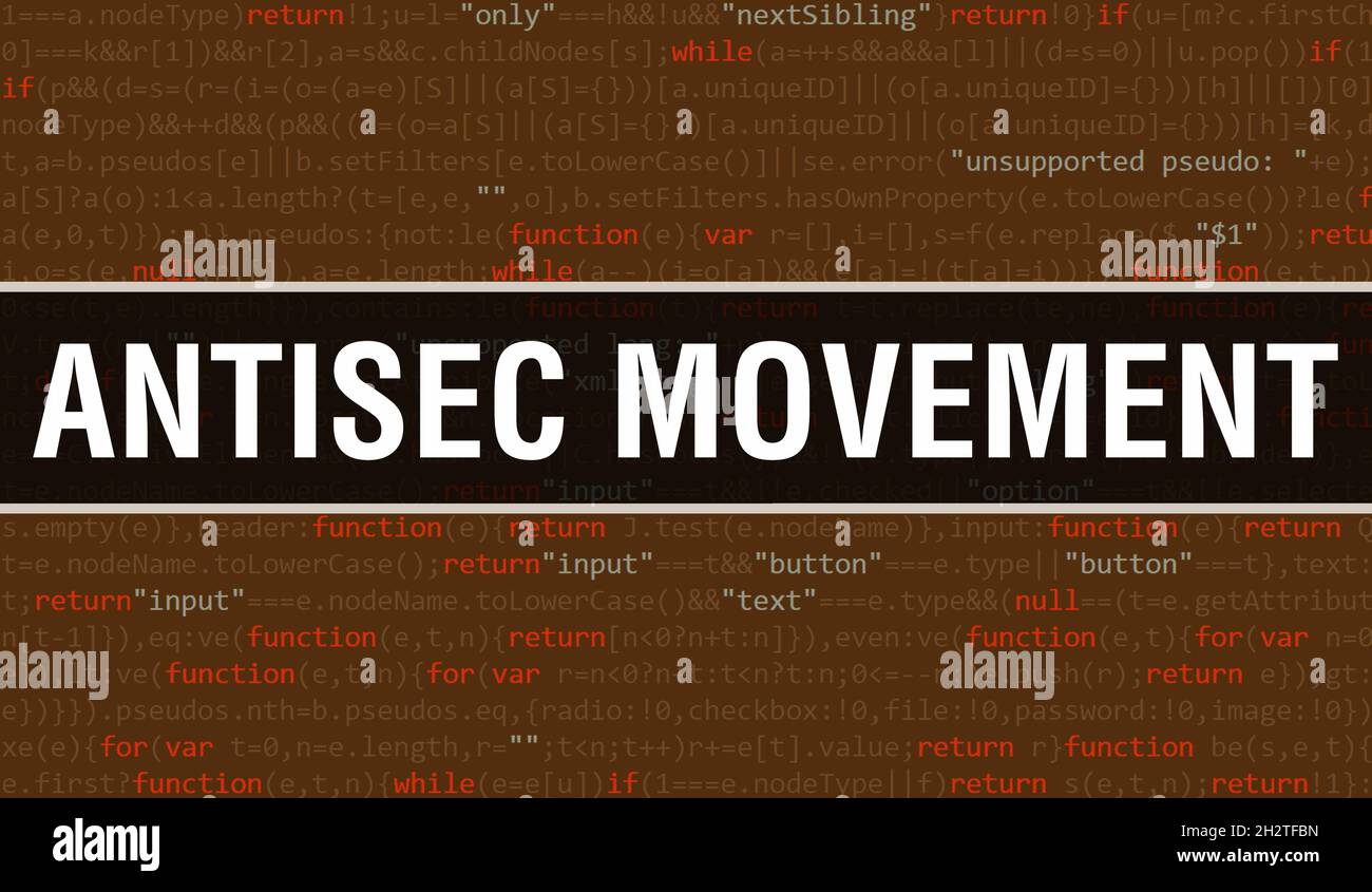 Antisec Movement with Abstract Technology Binary code Background ...