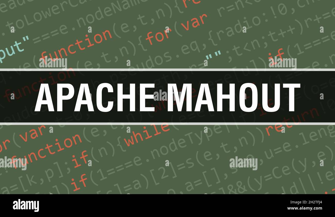 Apache Mahout Concept With Random Parts Of Program Code Apache Mahout With Programming Code