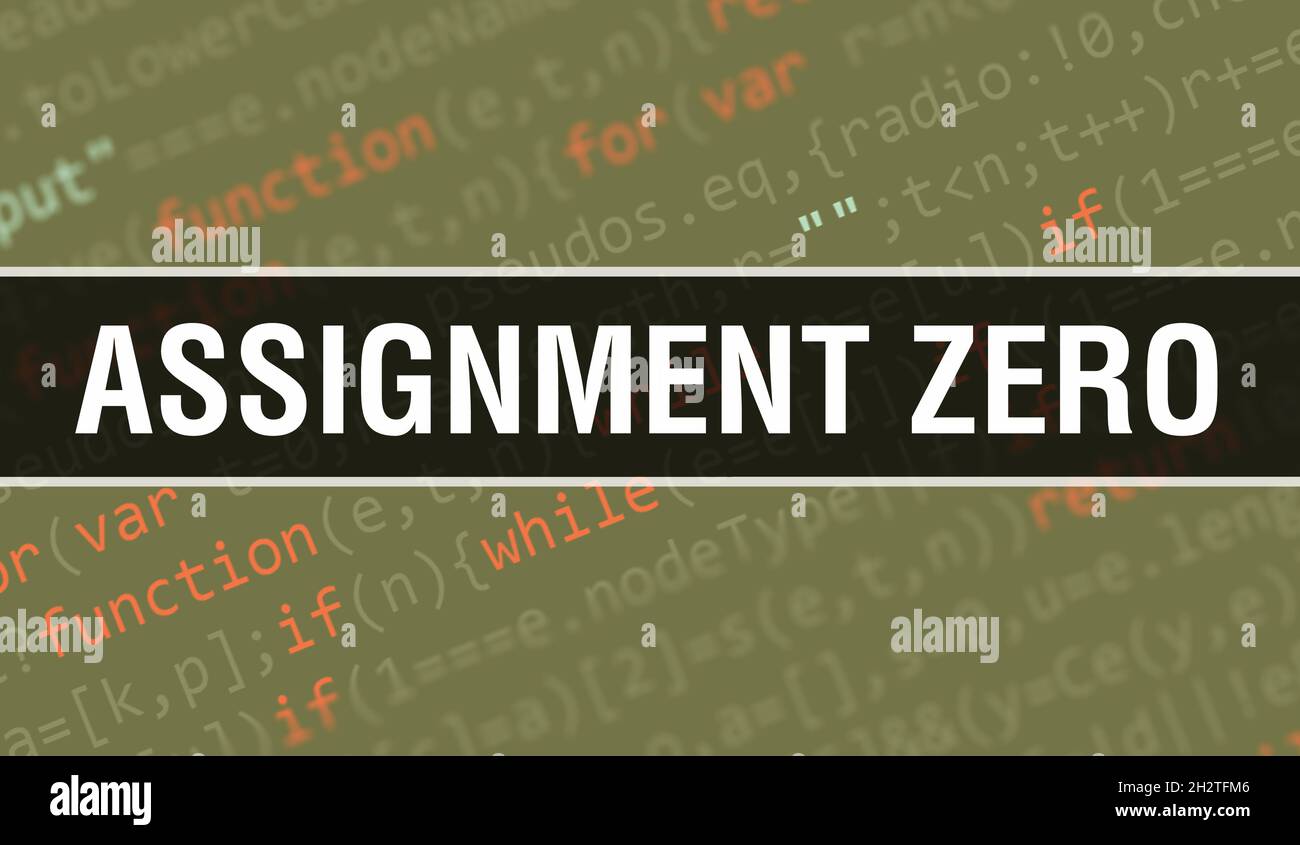 Assignment zero text hi-res stock photography and images - Alamy