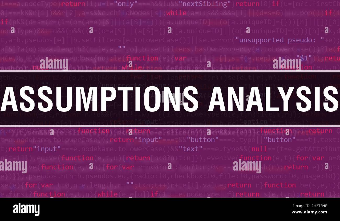 Assumptions analysis background hi-res stock photography and images - Alamy