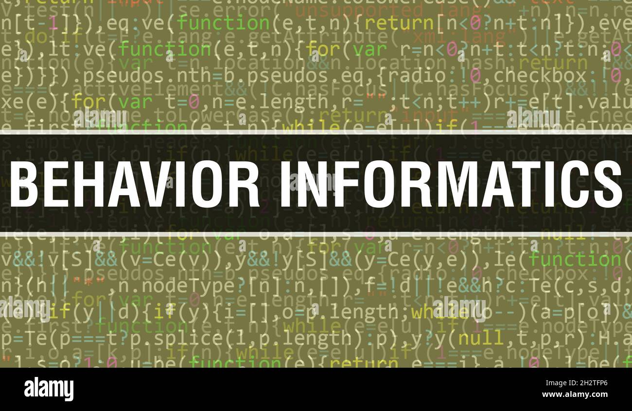 Behavior informatics with Abstract Technology Binary code Background ...